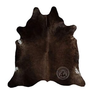 Sunshine Cowhides Genuine Dark Chocolate Brown Cowhide Rug 6 x 7-8 ft. 180 x 240 cm