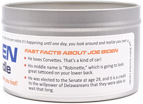 JD and Kate Industries Joe Biden Scented Candle | Hand-Poured in 16 oz tin | Orange Sports Drink Scent