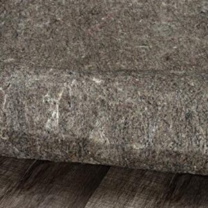 Linon PAD-UL04810 Underlay-Premier Plush & Multi Grey, 8 x 10