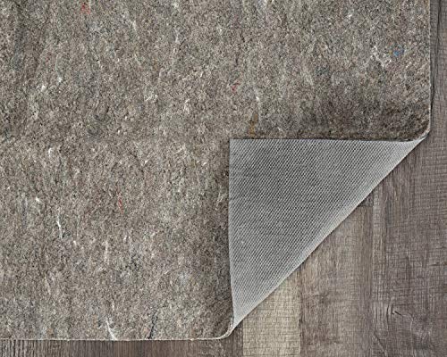 Linon PAD-UL04810 Underlay-Premier Plush & Multi Grey, 8 x 10