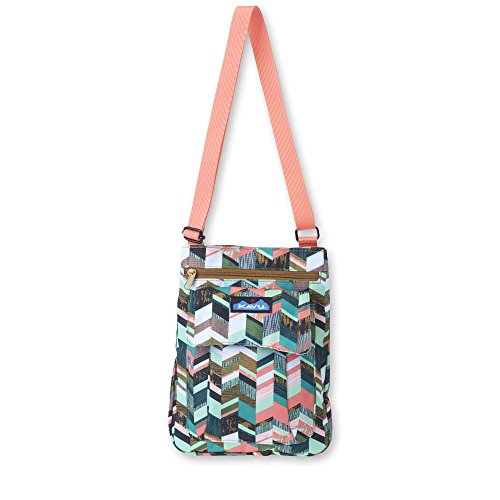 KAVU For Keeps Bag With Hip Crossbody Adjustable Purse Strap - Coastal Blocks