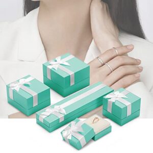 Oirlv Velvet Ring Box Bow-knot Wedding Jewelry Packaging Gift Box Showcase Display