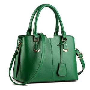 pahajim women fashion purses and handbags shoulder tote bags top handle satchel for women (green)