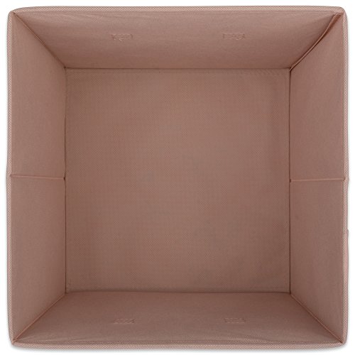 DII Non Woven Fabric Storage Bin Collection Collapsible Organizer Cube, Small Set, 13x13x13", Millennial Pink, 2 Count