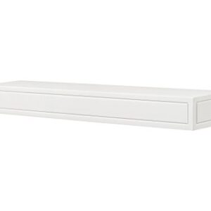 Pearl Mantels White Sarah Mantel Shelf, 72-Inch, Paint