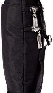 Baggallini Womens Comrade 3-zip Crossbody Cross Body Handbag, Black With Sand Lining, One Size US