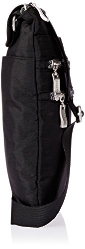 Baggallini Womens Comrade 3-zip Crossbody Cross Body Handbag, Black With Sand Lining, One Size US