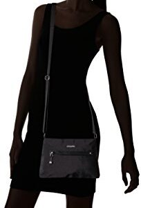 Baggallini womens All Around Crossbody, Black With Sand Lining, One Size