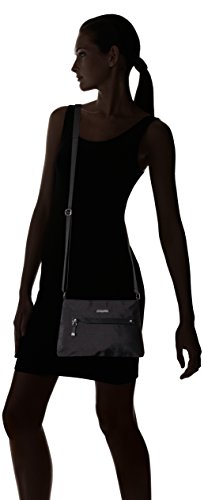 Baggallini womens All Around Crossbody, Black With Sand Lining, One Size