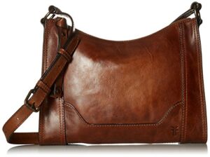 frye womens melissa zip crossbody cross body handbag, cognac, one size us