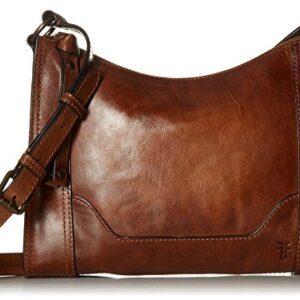 Frye womens Melissa Zip Crossbody Cross Body Handbag, Cognac, One Size US