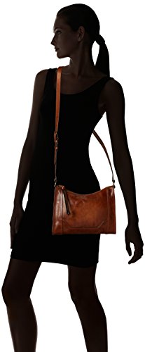 Frye womens Melissa Zip Crossbody Cross Body Handbag, Cognac, One Size US