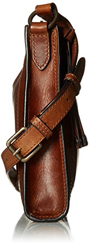 Frye womens Melissa Zip Crossbody Cross Body Handbag, Cognac, One Size US