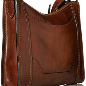 Frye womens Melissa Zip Crossbody Cross Body Handbag, Cognac, One Size US