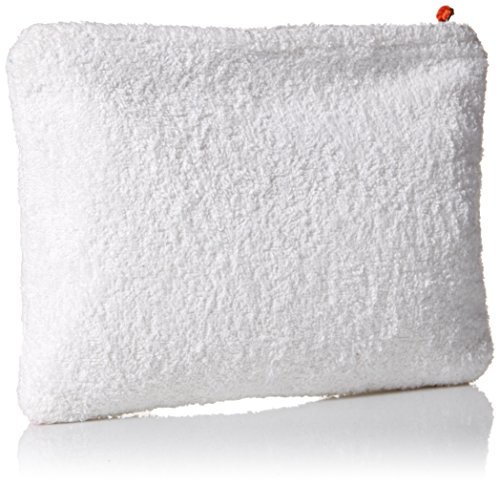 ale by Alessandra Women's Dreamer Plush Cotton Terry Cloth Clutch/Bikini Bag, White, One Size