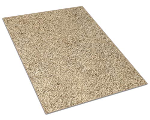 4'x8' - Speckled Saw Dust ECONOMICAL Solutions Collection | Custom Carpet Area Rugs & Runners - 25 Oz. Soft Textured 100% PureColor BCF Polyester. FHA Approved-CRI Green Label-Made in U.S.A.