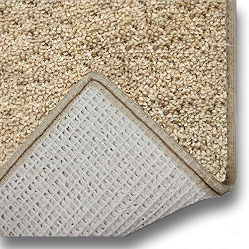 4'x8' - Speckled Saw Dust ECONOMICAL Solutions Collection | Custom Carpet Area Rugs & Runners - 25 Oz. Soft Textured 100% PureColor BCF Polyester. FHA Approved-CRI Green Label-Made in U.S.A.