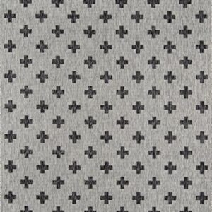 Novogratz by Momeni Villa Umbria Indoor Outdoor Rug, 5'3" x 7'6", Grey