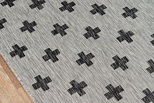 Novogratz by Momeni Villa Umbria Indoor Outdoor Rug, 6'7" x 9'6", Grey