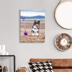 HIWORD Custom Canvas Prints with Your Photos for Pet/Animal, Personalized Canvas Pictures for Wall to Print Framed 6" W x 8" H