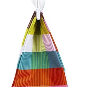 Kate Spade New York Portable Soft Cooler Lunch Bag with Silver Insulated Interior Lining and Storage Pocket, Rainbow Plaid