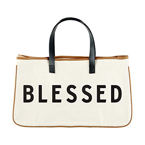 Large Canvas Tote-Blessed