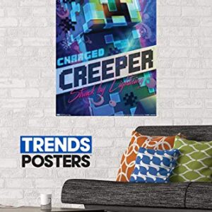 Trends International Minecraft - Struck Wall Poster, 22.375" x 34", Unframed Version