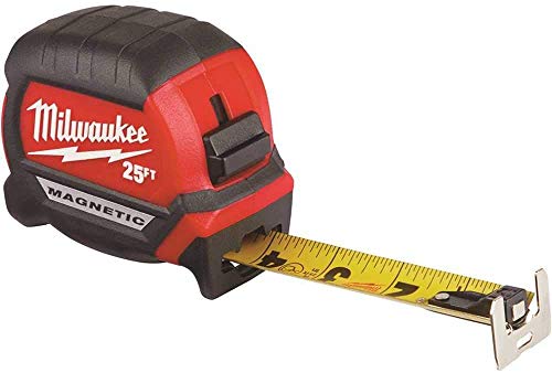 Milwaukee Tool 48-22-7125 Magnetic Tape Measure 25 ft x 1.83 Inch, 2 Pack