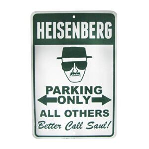 tg,llc treasure gurus breaking bad heisenberg no parking 8×12 metal sign man cave garage home wall decor