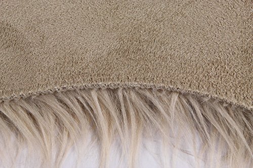 Nouvelle Legende® Faux Fur Sheepskin Premium Rug Duo (23 in. X 73 in.) Tan