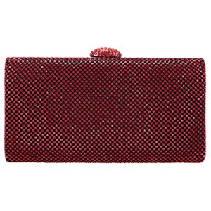 fawziya evening bags and clutches envelope rhinestone purse-red