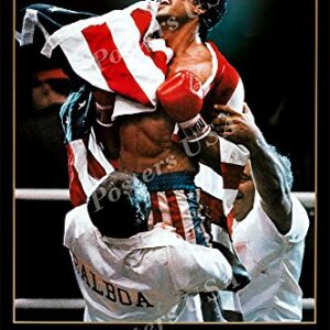 Posters USA Rocky IV 4 Movie Poster GLOSSY FINISH - MOV023 (24" x 36" (61cm x 91.5cm))