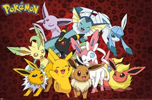 trends international pokémon – favorites wall poster, 22.375″ x 34″, unframed version