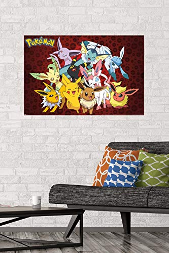 Trends International Pokémon - Favorites Wall Poster, 22.375" x 34", Unframed Version