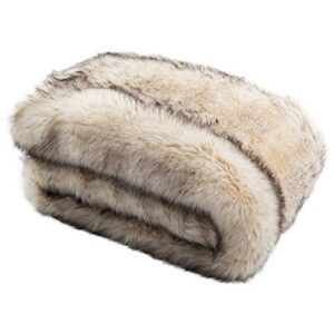 Safavieh Coco Tips Throw Blanket, Taupe