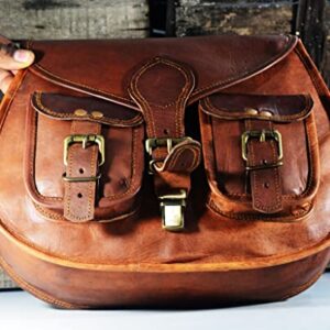 Satchel And Fable Leather Purse Cross body Shoulder Women Handbag I pad Bag