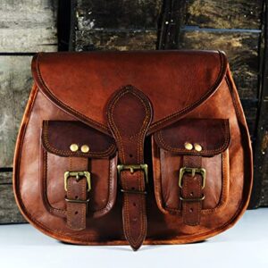 Satchel And Fable Leather Purse Cross body Shoulder Women Handbag I pad Bag