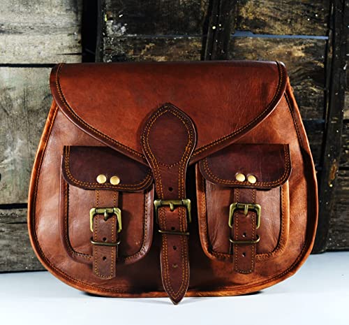 Satchel And Fable Leather Purse Cross body Shoulder Women Handbag I pad Bag