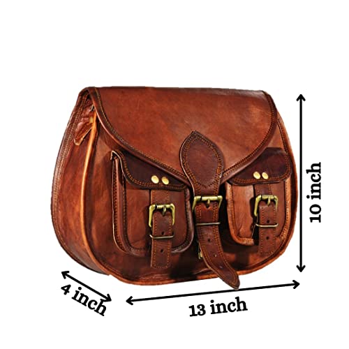 Satchel And Fable Leather Purse Cross body Shoulder Women Handbag I pad Bag