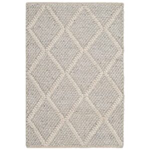 safavieh natura collection 2′ x 3′ silver / ivory nat310b handmade wool & viscose accent rug