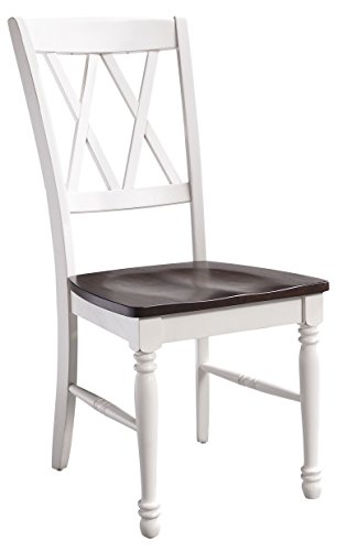 Crosley Furniture Shelby Dining Set with Table and Extension Leaf, 7-Piece (6 Chairs), Distressed White