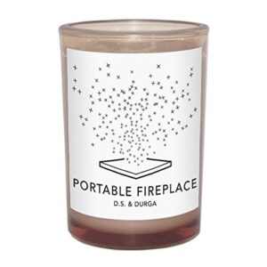 d.s. & durga portable fireplace candle, 7 oz