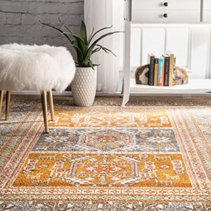 nuLOOM Marisela Tribal Area Rug, 5' x 7' 5", Navy