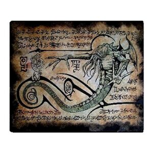 cafepress the rituals of cthulhu throw blanket super soft fleece plush throw blanket, 60″x50″