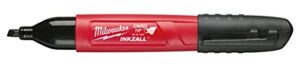 milwaukee elec tool 48-22-3103 medium, chisel black marker,