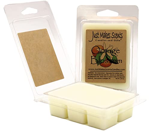 2 Pack - Orange Blossom Scented Soy Wax Melts | Long Lasting Orange Tree Flower Fragrance | Hand Poured in The USA by Just Makes Scents Candles & Gifts