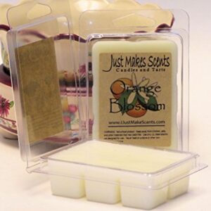 2 Pack - Orange Blossom Scented Soy Wax Melts | Long Lasting Orange Tree Flower Fragrance | Hand Poured in The USA by Just Makes Scents Candles & Gifts