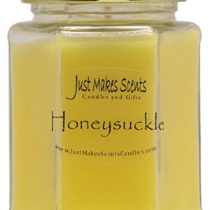 Honeysuckle Scented Blended Soy Candle | Hand Poured Spring Candles | Made in The USA by by Just Makes Scents Candles & Gifts