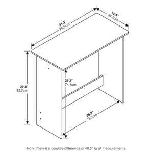 FURINNO Simplistic Study Table, Espresso