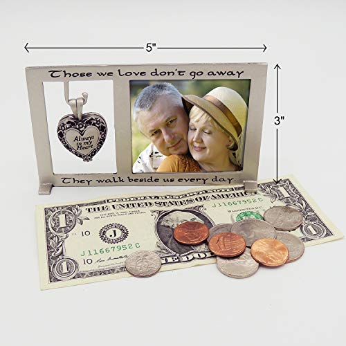 Those We Love Memorial Photo Frame with Vial for Ashes or a Keepsake, Funeral or Sympathy Gift for Loss of Loved One, For 2.5-inch by 2.25-inch photo, by Abbey & CA Gift